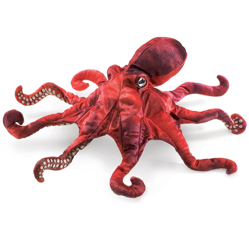 Red Octopus Hand Puppet | Folkmanis