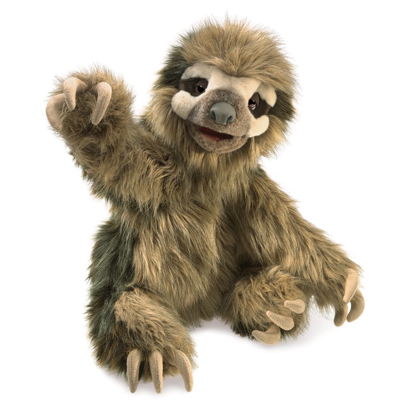 Three-Toed Sloth Hand Puppet | Folkmanis