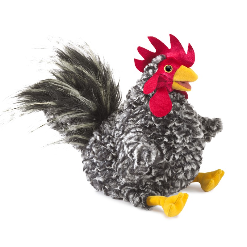 Barred Rock Rooster Hand Puppet | Folkmanis